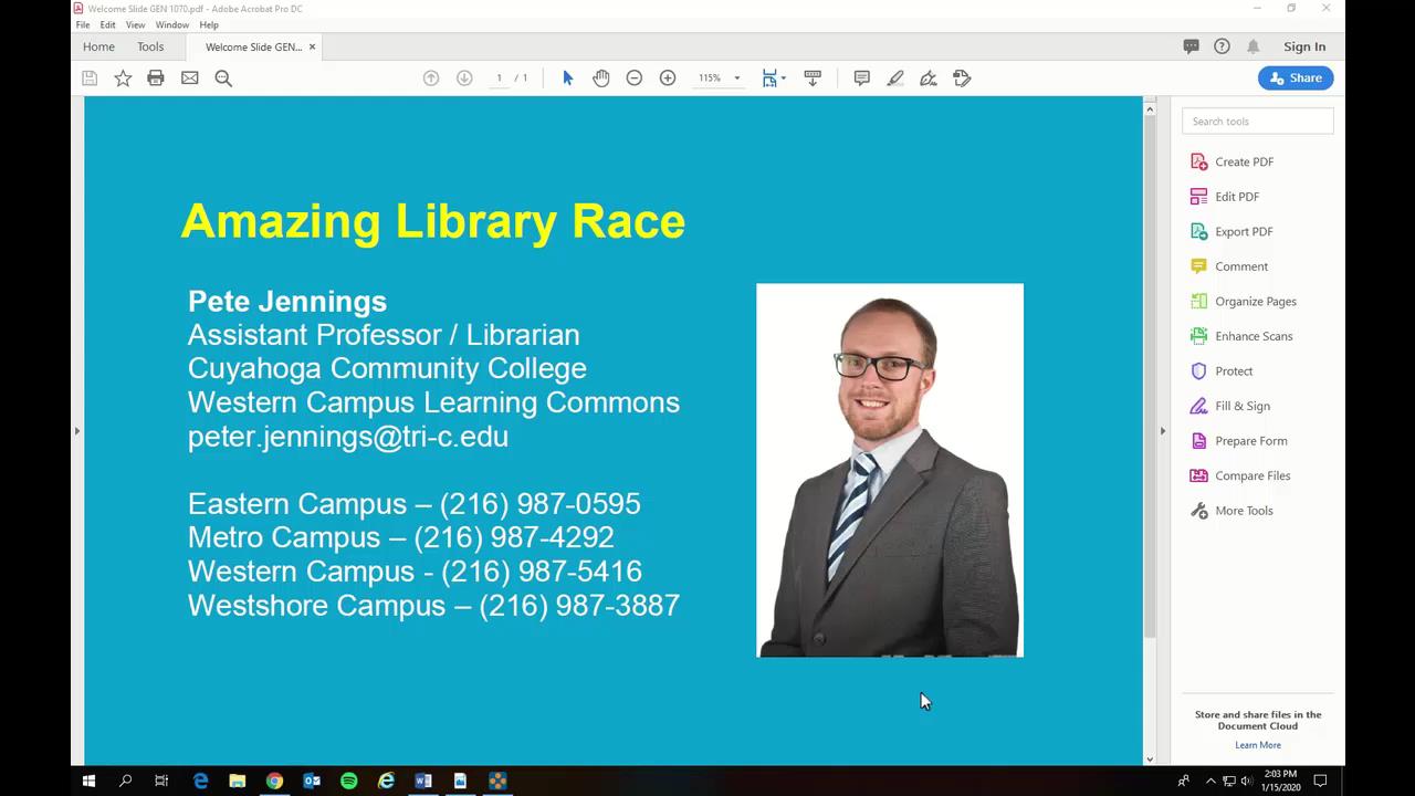 The Amazing Library Race